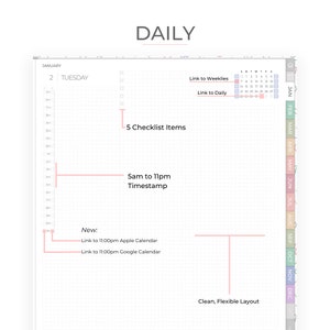 2024 Digital Planner Bundle, 2024 Digital Planner With Google Calendar ...