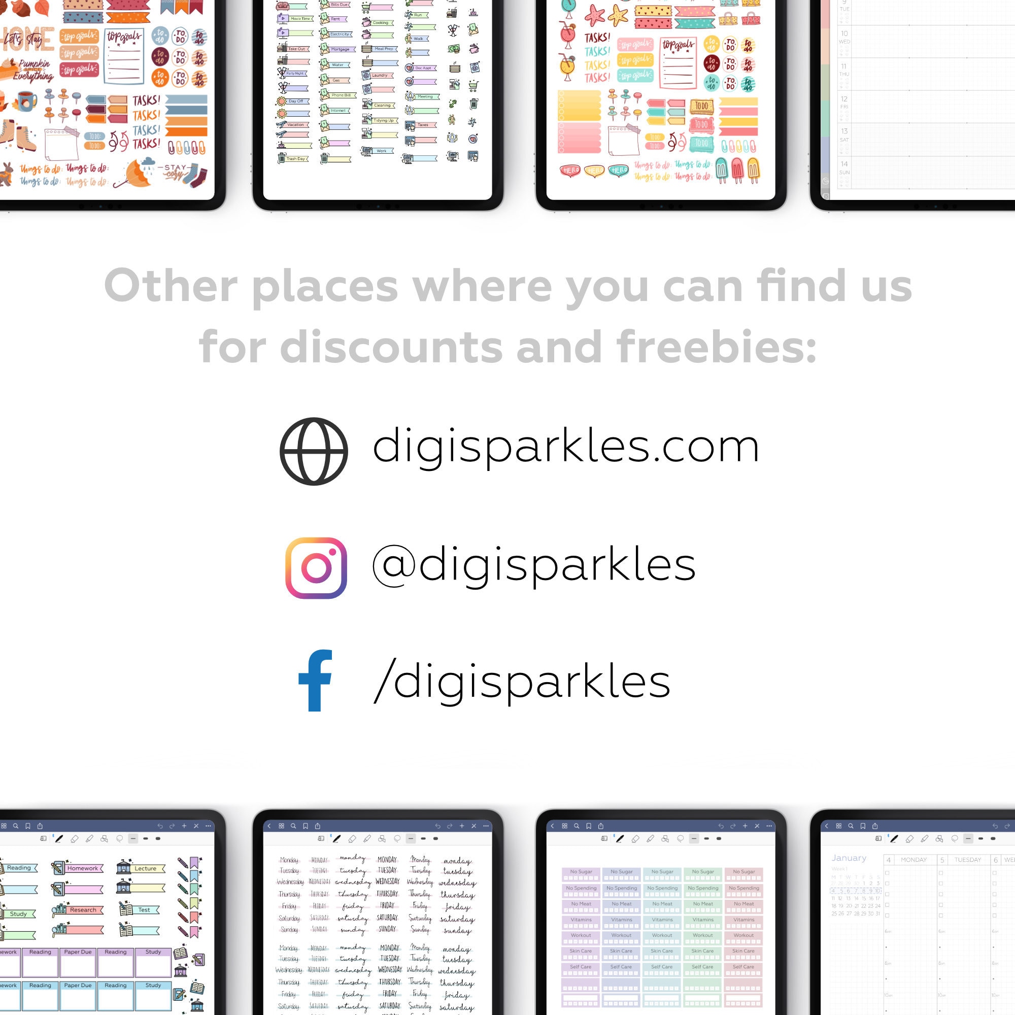 Student Digital Stickers, Rainbow Digital Stickers, Student Digital ...