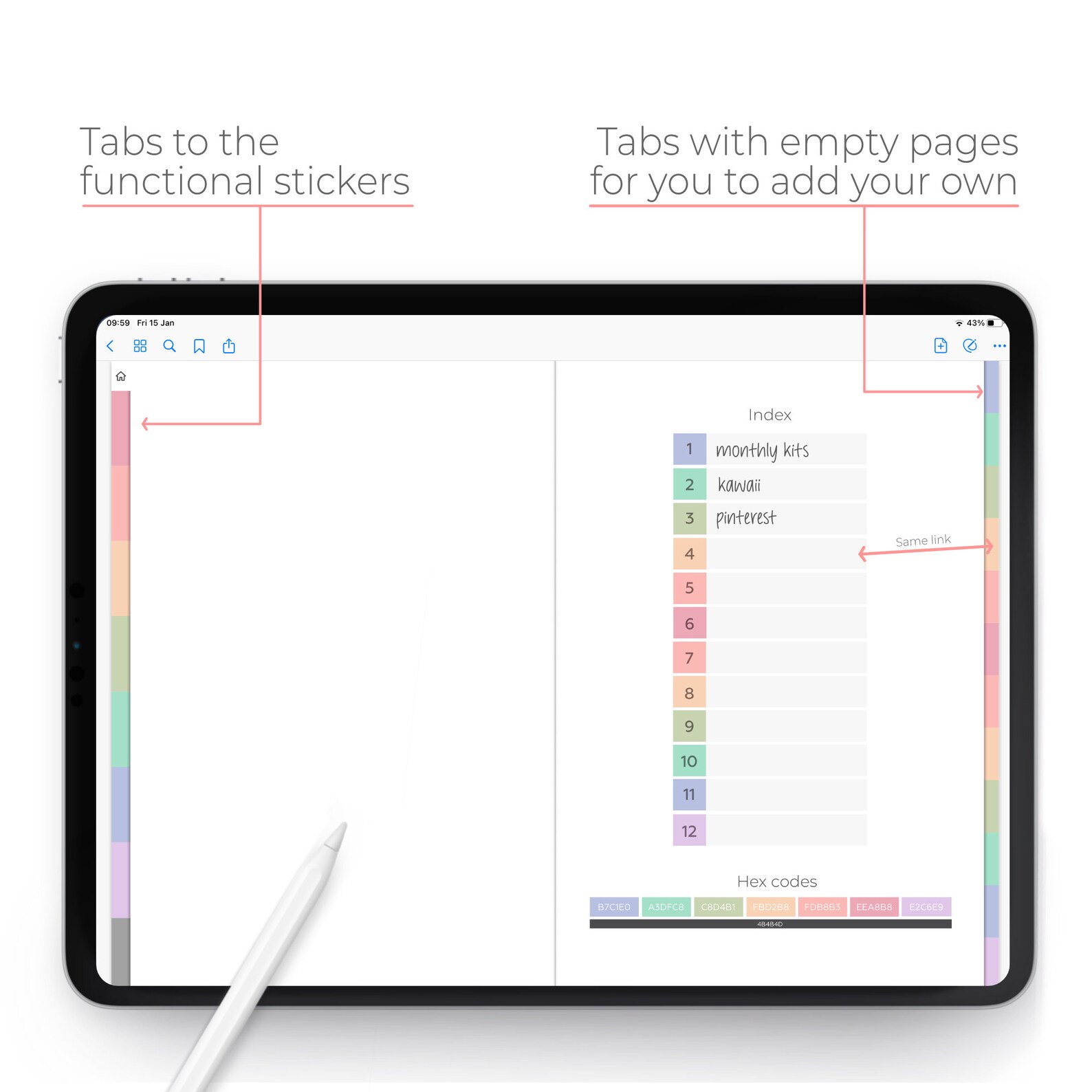Digital Sticker Book Functional Digital Stickers Digital - Etsy