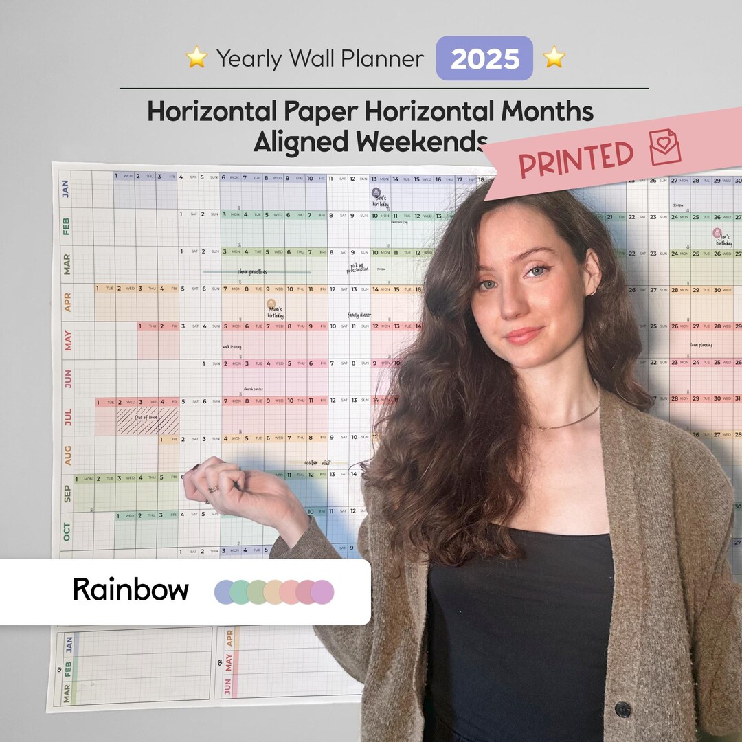 Giant Wall Calendar 2025, Wall Calendar 2025, Office Wall Calendar ...