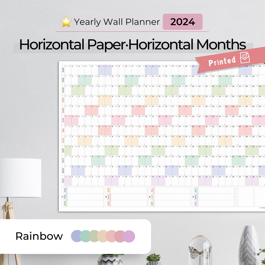 2024 Wall Calendar, 2024 Wall Planner, Large Wall Calendar, Large Wall ...