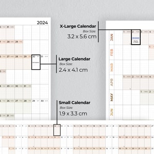 2024 Wall Planner, Large Wall Calendar, Office Wall Planner, Large Wall ...