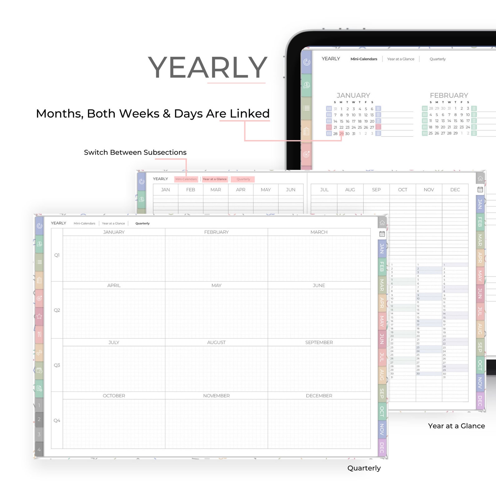 2024 Digital Planner Goodnotes, 2024 Digital Daily Planner, 2024 ...