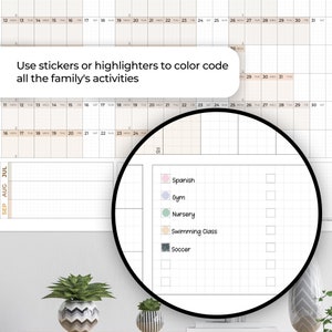 2024 Wall Planner, Large Wall Calendar, Office Wall Planner, Large Wall ...