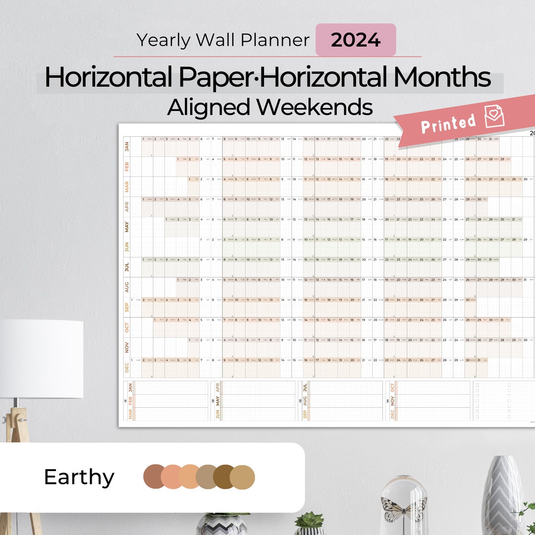 2024 Wall Planner, Large Wall Calendar, Office Wall Planner, Large Wall ...