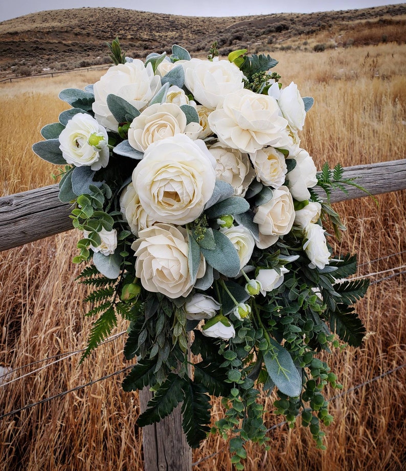 Cascade Style Wedding Bouquet, Extra Large - Etsy