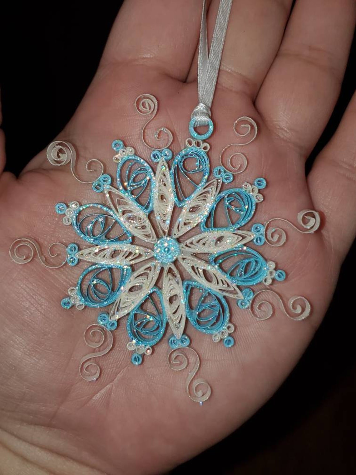 Sky Blue Snowflake - Etsy