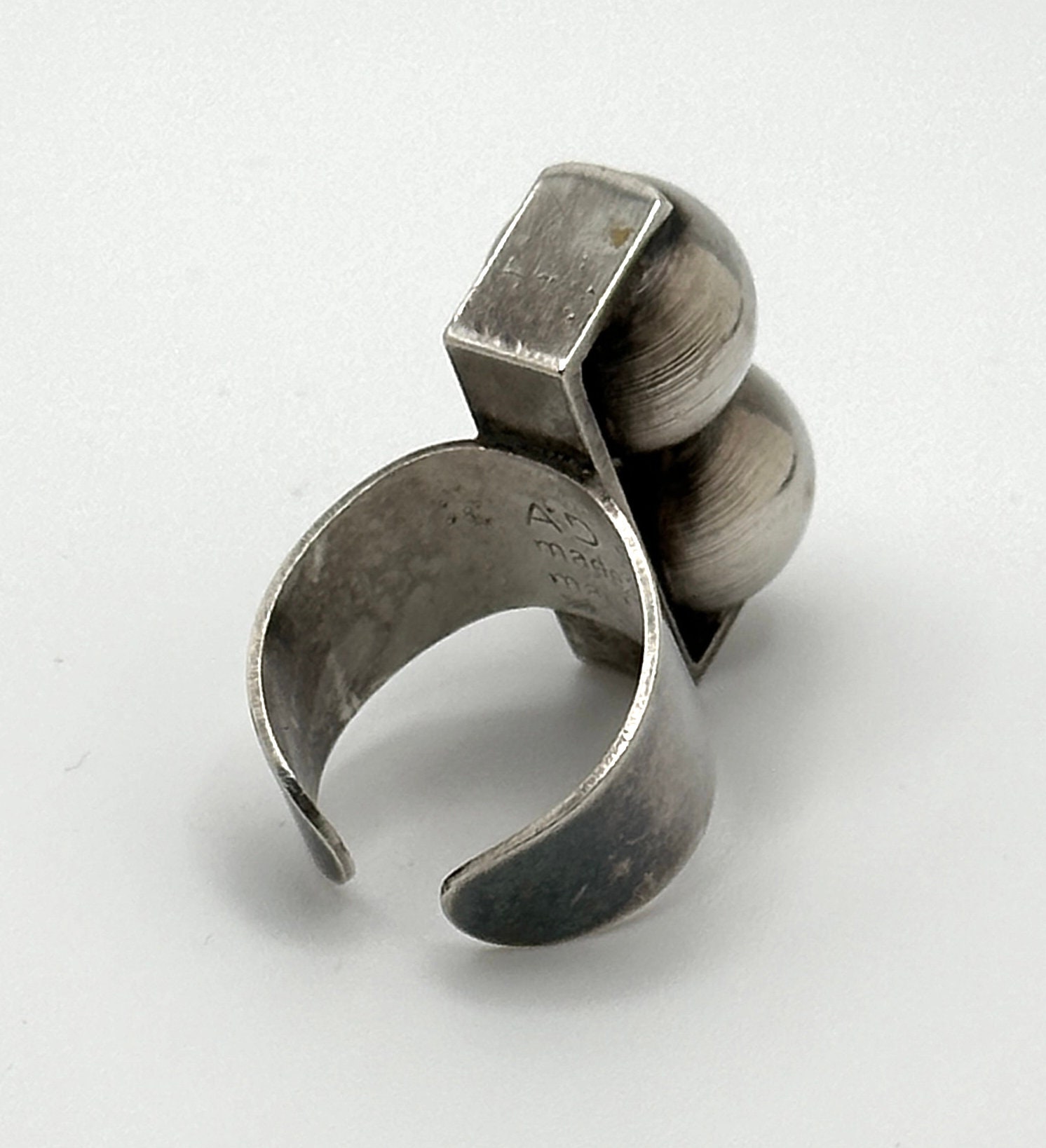 Designer MCM Danish Heavy Silver Ring - Etsy