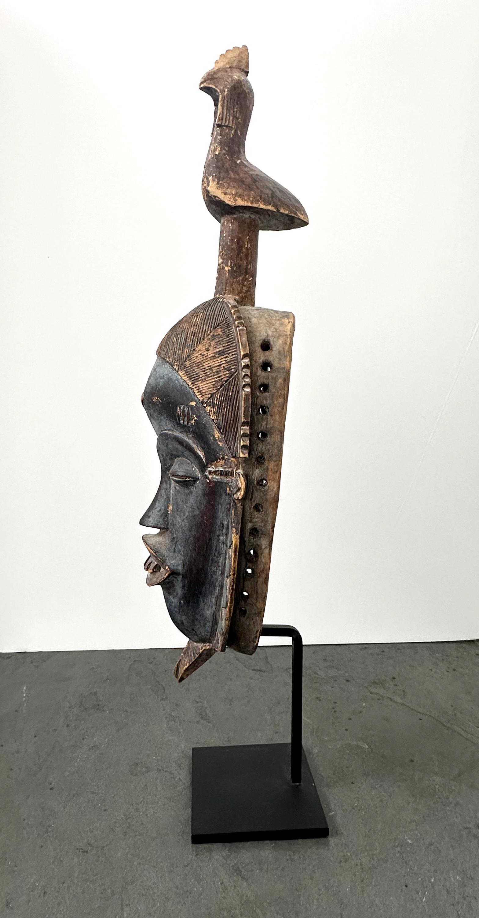 Vintage African Tribal Mask With Stand - Etsy