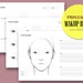Makeup Face Chart, Printable Makeup Practice Sheets, Makeover Form ...