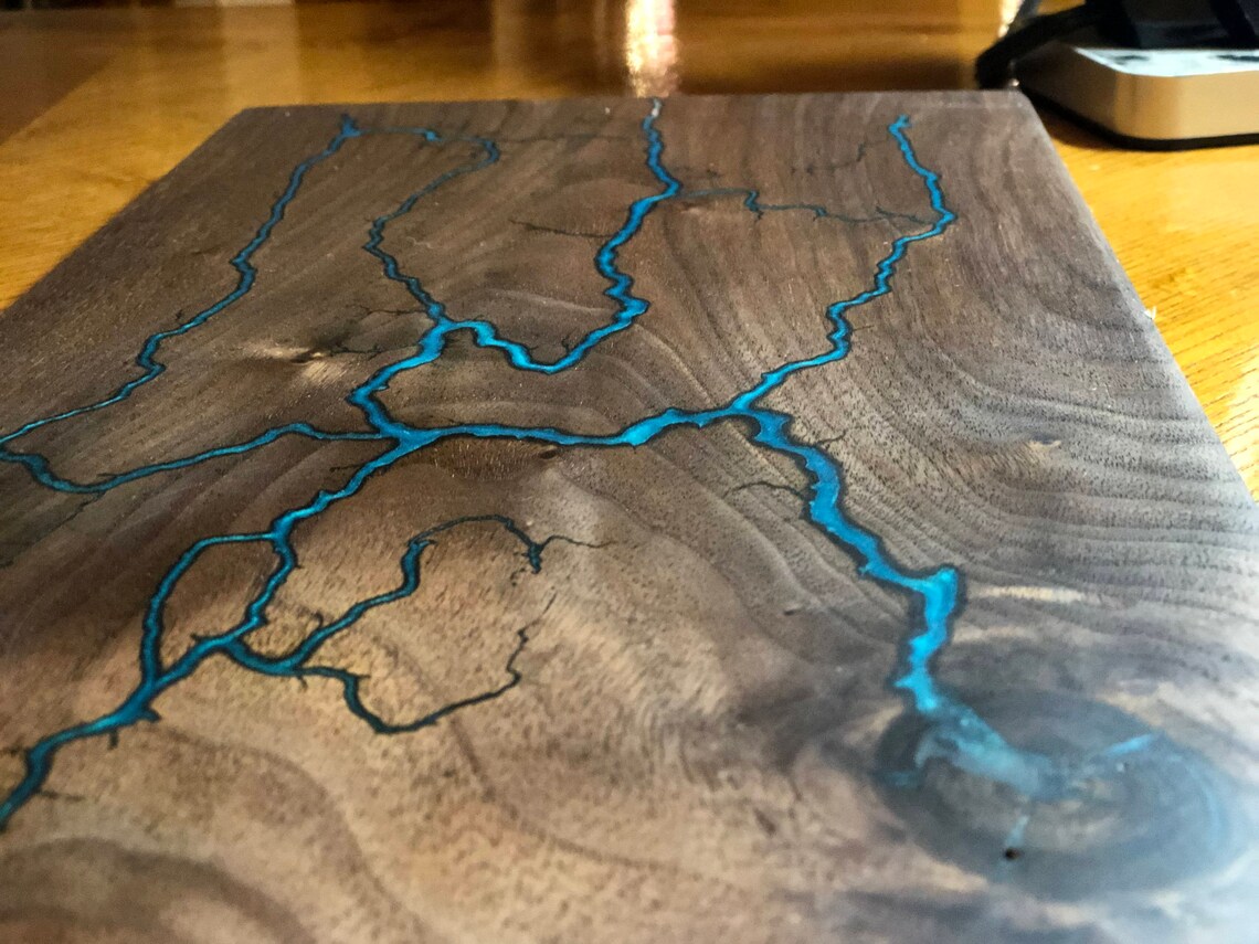 Epoxy Electric Pattern Cutting Board - Etsy