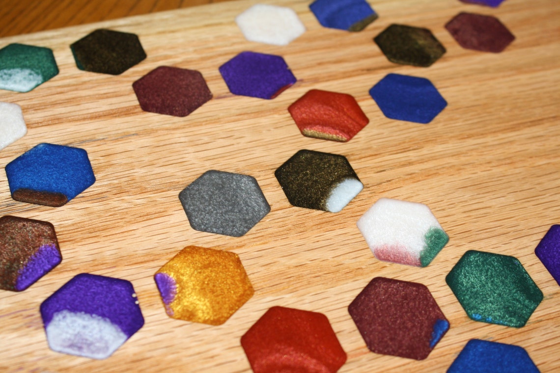 Hexagon Epoxy Cutting Board - Etsy