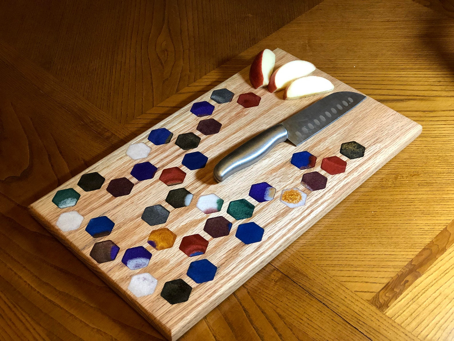 Hexagon Epoxy Cutting Board - Etsy