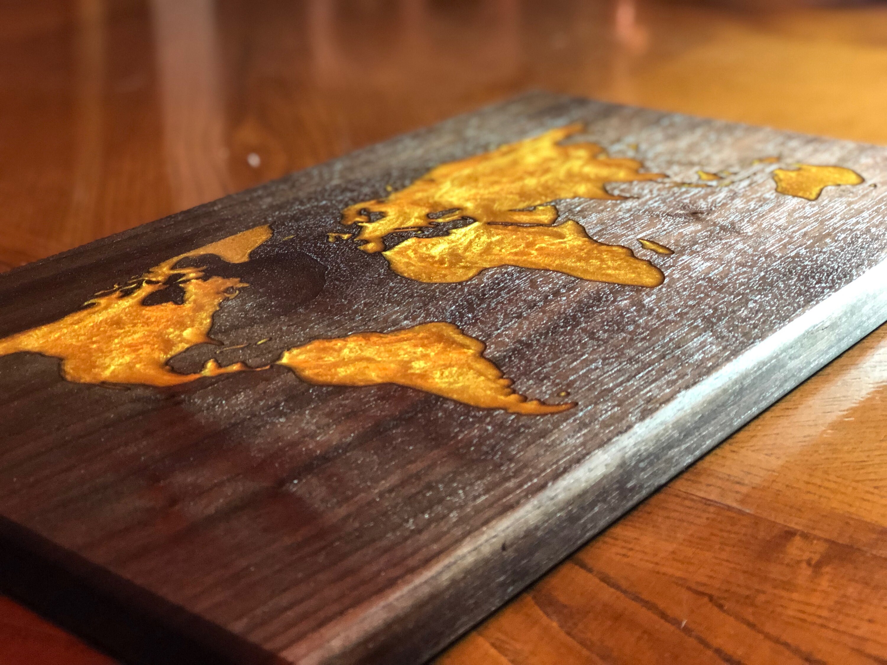 Epoxy Cutting Board World Map Charcuterie Board Kitchen - Etsy