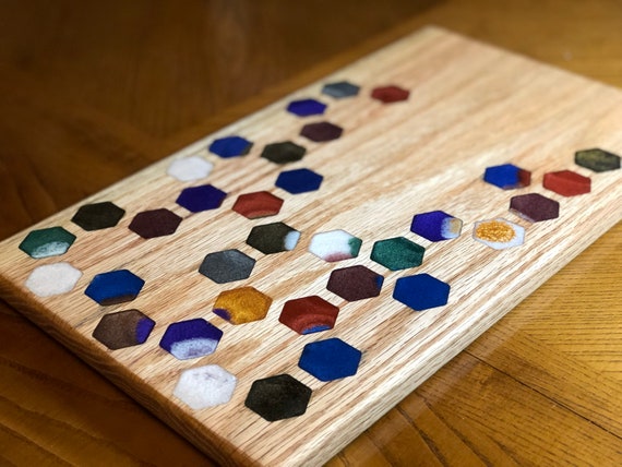 Hexagon Epoxy Cutting Board - Etsy