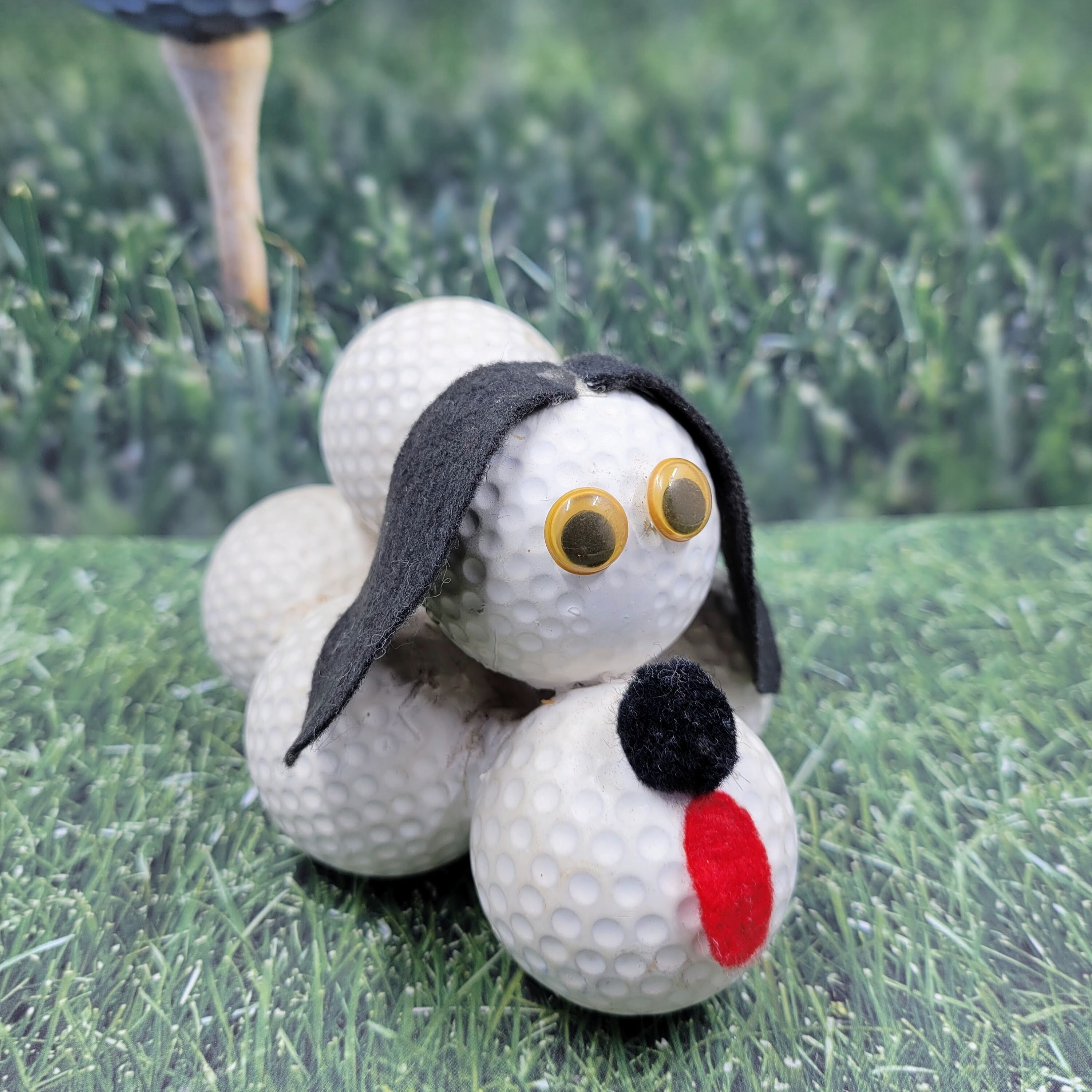 Golf Ball Dog ~ Handmade ~ Custom Made ~ Used Marked up Golf Balls - Etsy