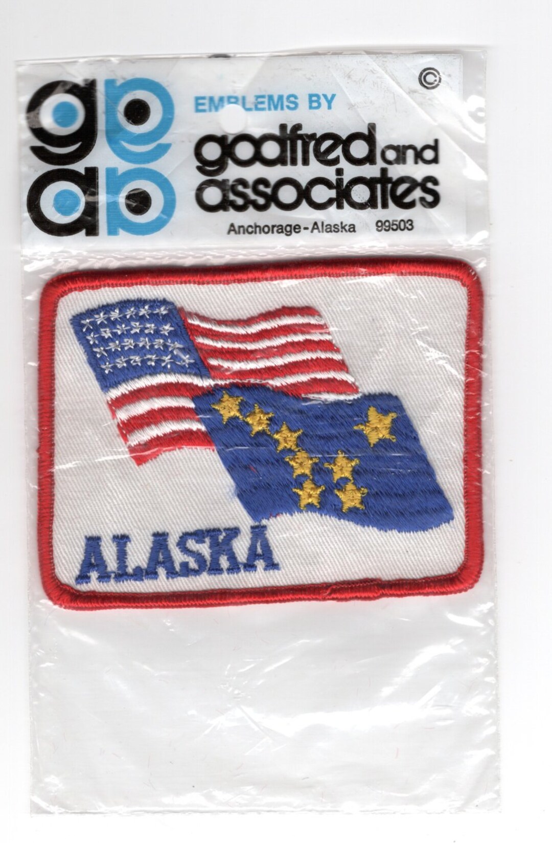 Vintage Alaska U.S. Flag Patch Emblems by Godfred & Associates ...