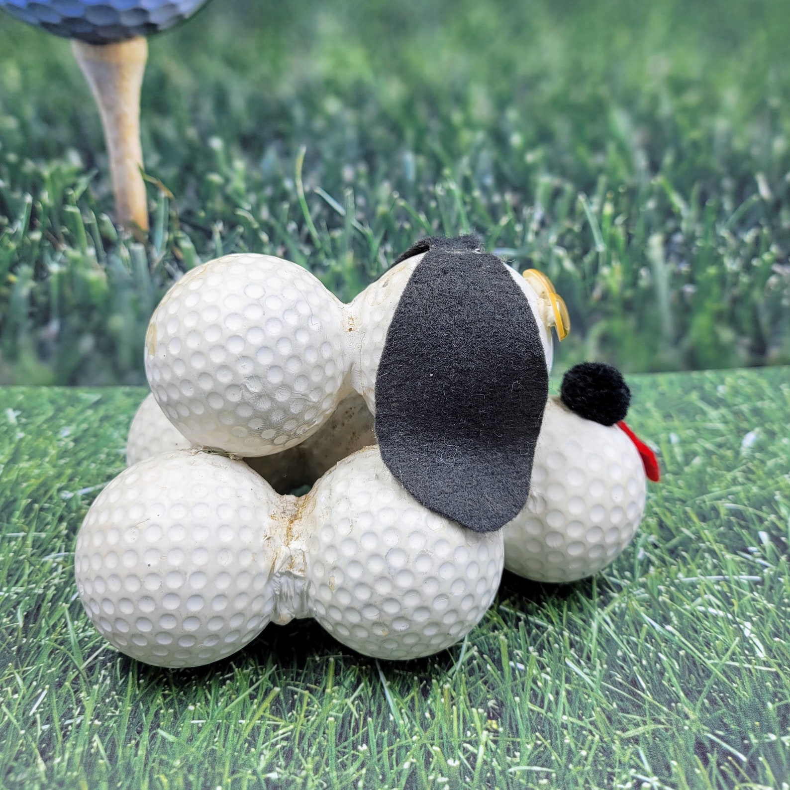 Golf Ball Dog ~ Handmade ~ Custom Made ~ Used Marked up Golf Balls - Etsy