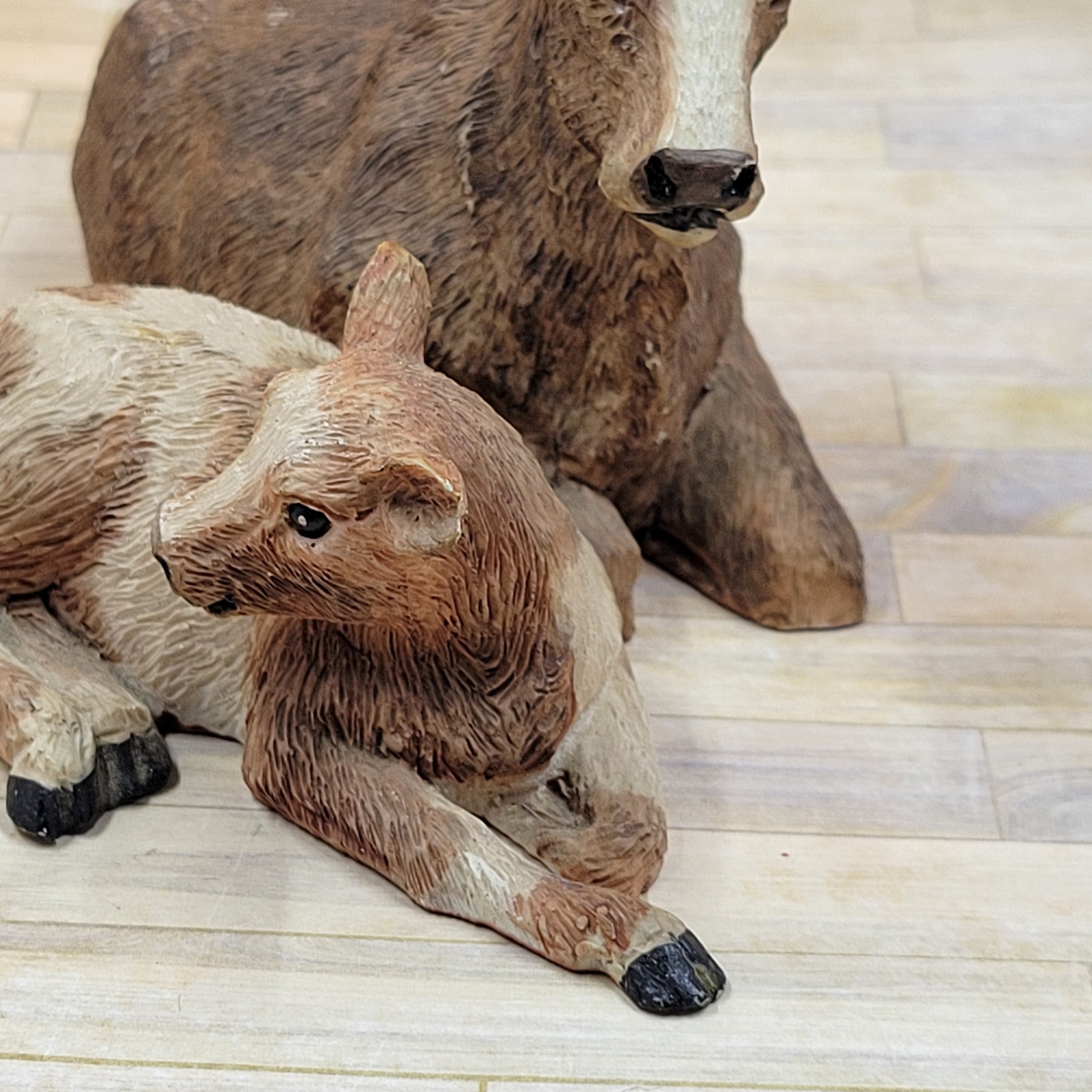 Silver Deer 's Ark Collection Cow and Calf by Tom Rubel - Etsy