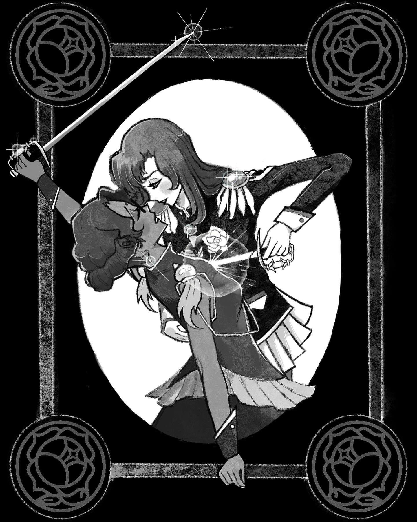 Utena & Anthy Print Revolutionary Girl Utena - Etsy