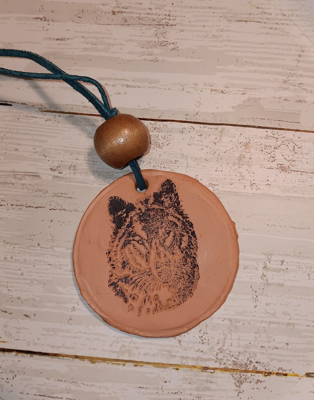 Wolf Print Clay Essential Oil Diffuser Hanging Stones, Terracotta ...