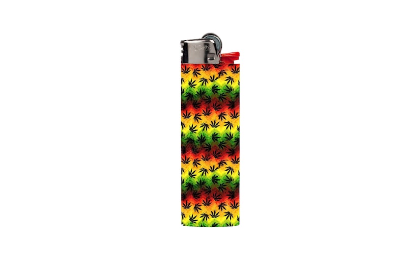 Rasta Weed Cannabis Lighter Vinyl Sticker Wrap Sleeve Self - Etsy