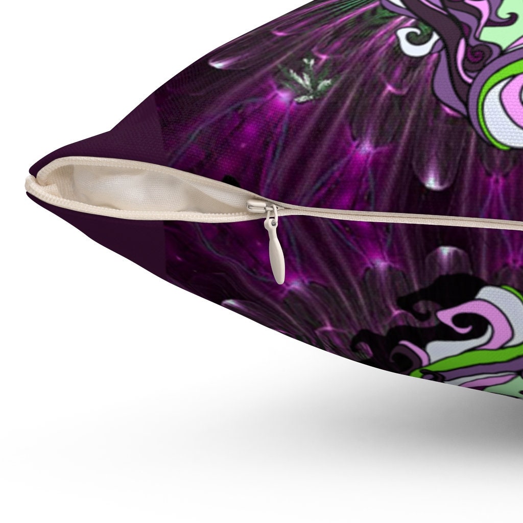 Ganja Queen Purple Weed Cannabis Design Spun Polyester Square - Etsy