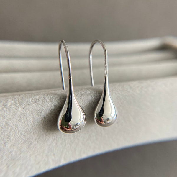Silver Tear Drop - Etsy