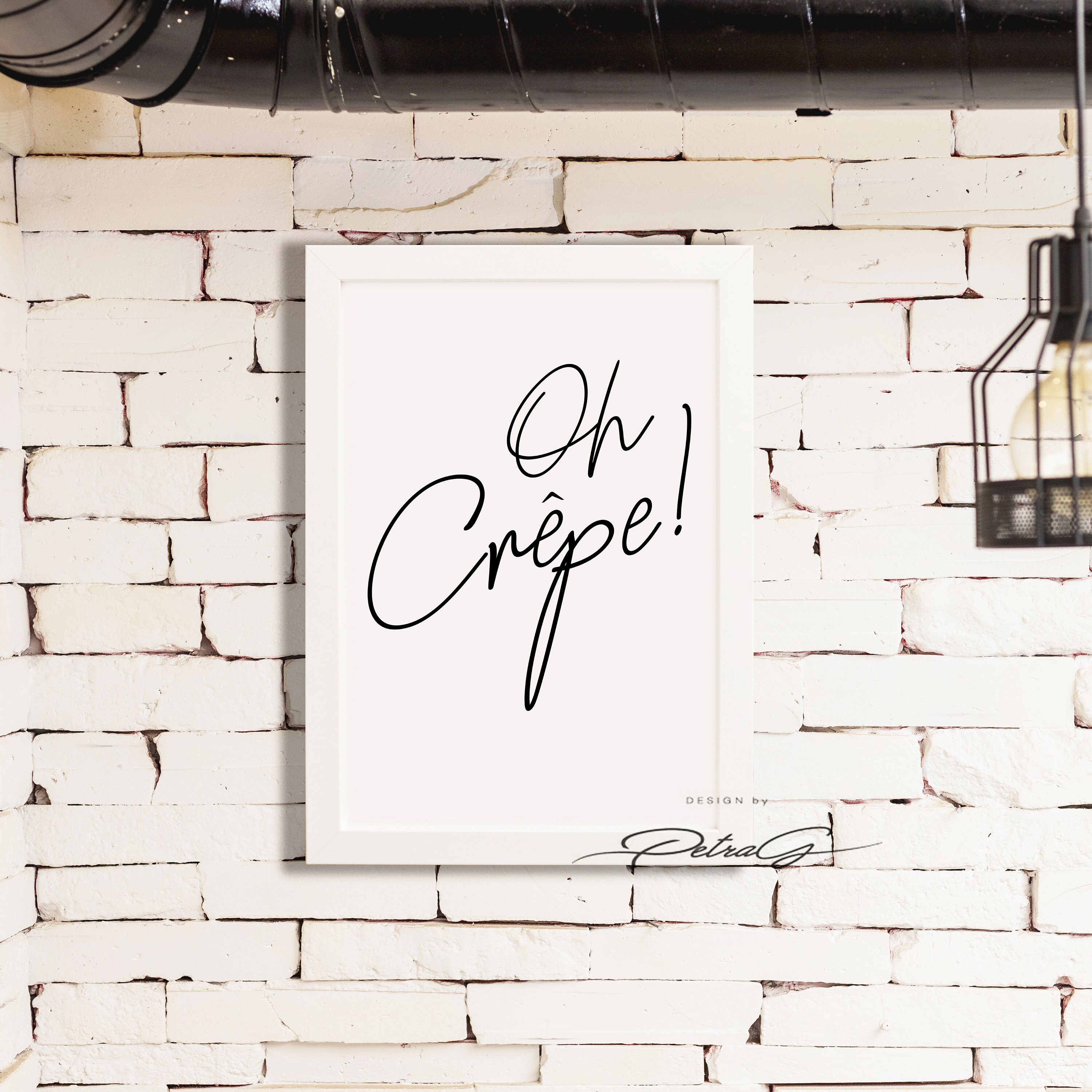 Oh Crepe Printable Poster Kitchen Wall Art Pancake Art Oh - Etsy