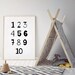 Numbers Printable Wall Art Black and White Numbers Kids - Etsy