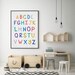Watercolor Alphabet Printable Poster, ABC, Nursery Decor, Classroom ...