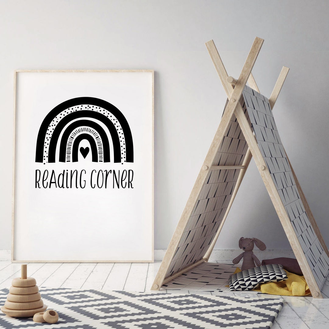 Reading Corner, Kids Room Decor, Educational Posters, Preschool Poster ...