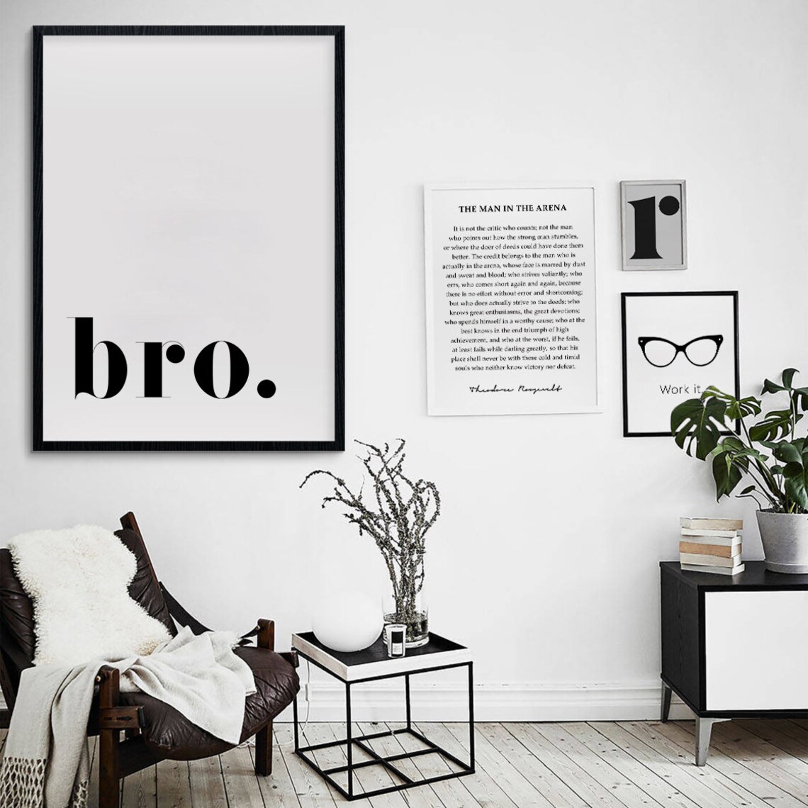 Bro. Printable Wall Art Instant Download Typography Poster - Etsy