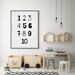 Numbers Printable Wall Art Black and White Numbers Kids - Etsy