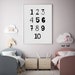 Numbers Printable Wall Art Black and White Numbers Kids - Etsy