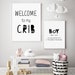Welcome to My Crib Printable Art Monochrome Nursery Decor - Etsy
