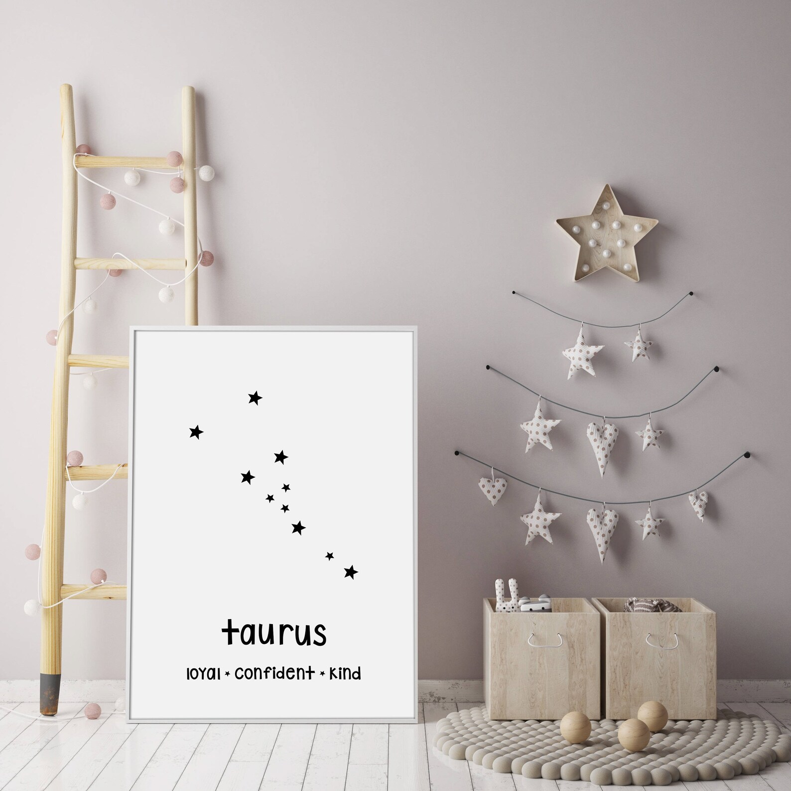 Taurus Zodiac Constellation Printable Constellation Print | Etsy