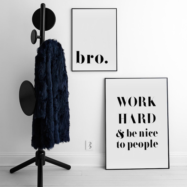 Bro. Printable Wall Art Instant Download Typography Poster - Etsy