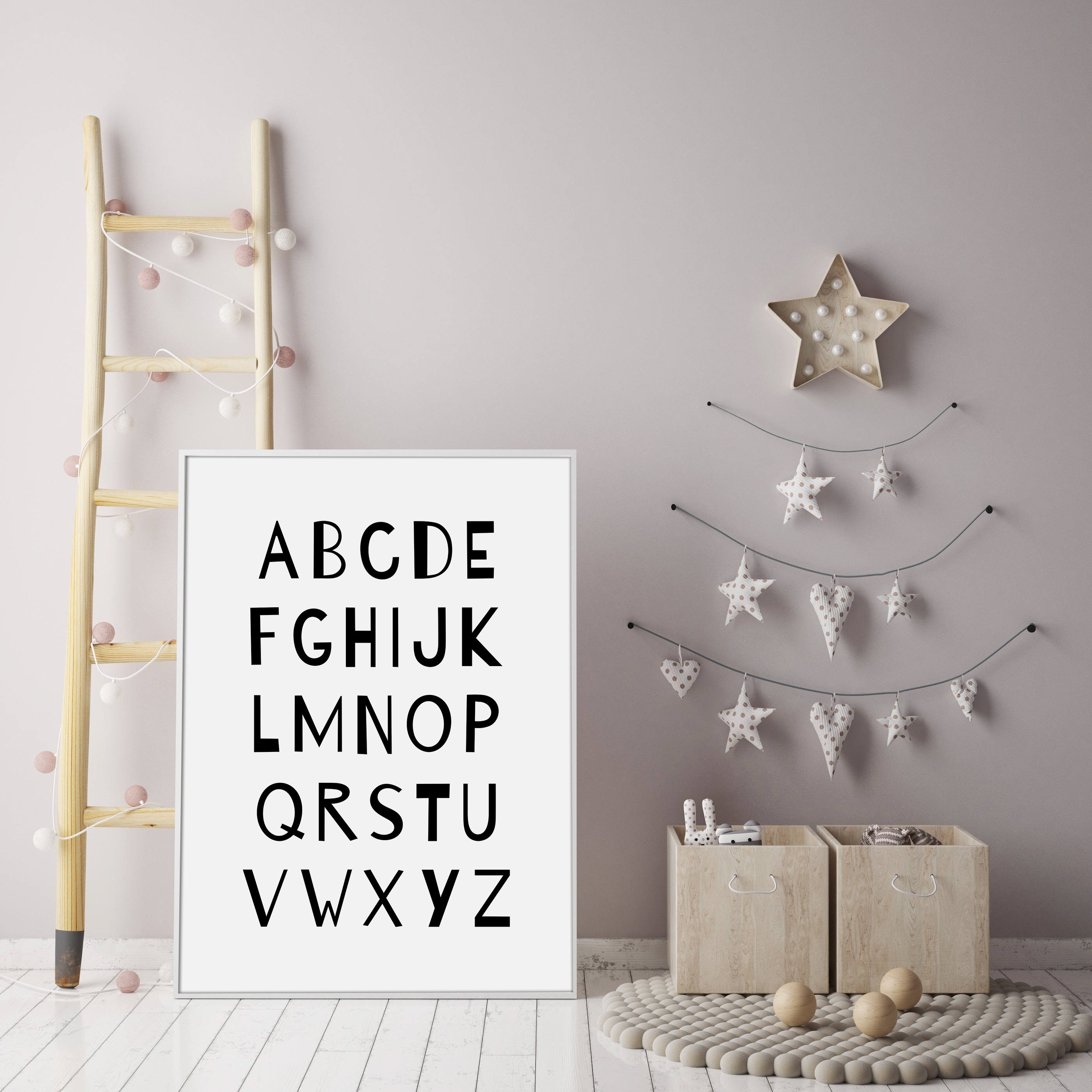 Set of 3 Printable Posters ABC Dream Play Explore Create - Etsy