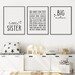 Sisters Wall Art, Sister Quote Decor, Girls Bedroom Decor,sister Rules ...