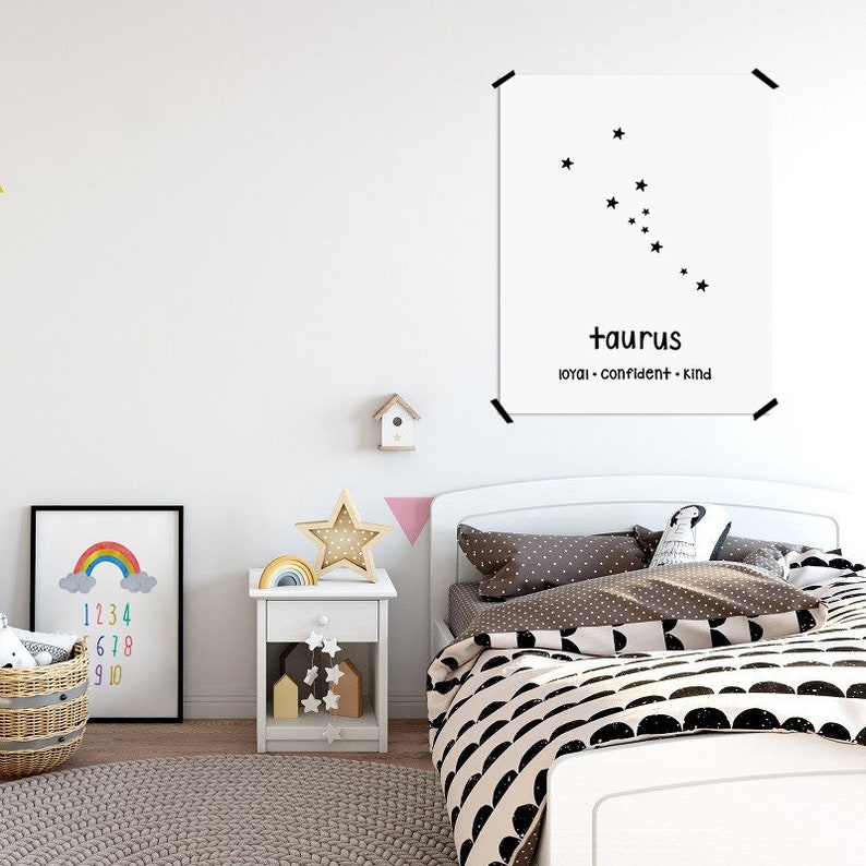 Taurus Zodiac Constellation Printable Constellation Print - Etsy