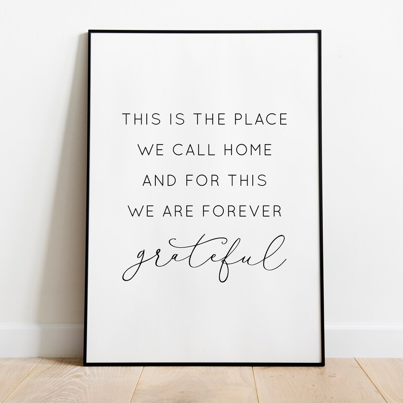 This is the Place We Call Home and for This We Are Forever - Etsy