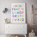 Watercolor Alphabet Printable Poster, ABC, Nursery Decor, Classroom ...
