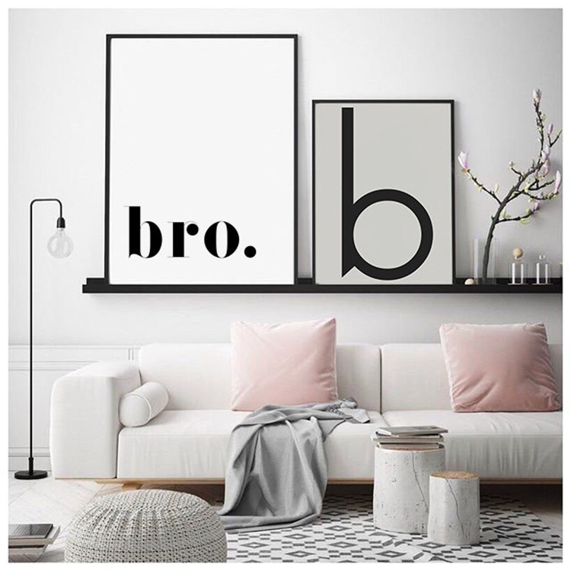 Bro. Printable Wall Art Instant Download Typography Poster | Etsy