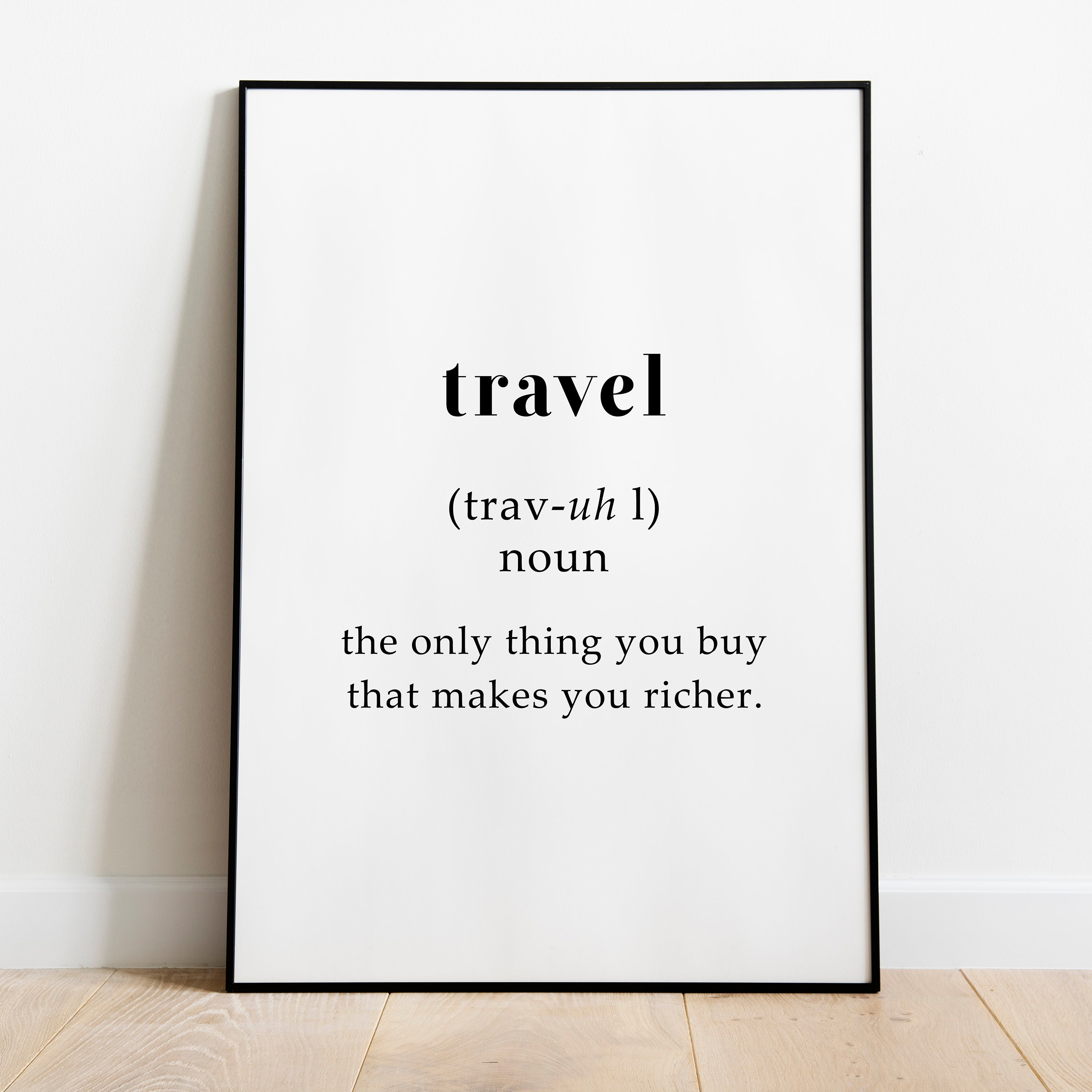 Travel Definition Print Definition Travel Printable Travel | Etsy