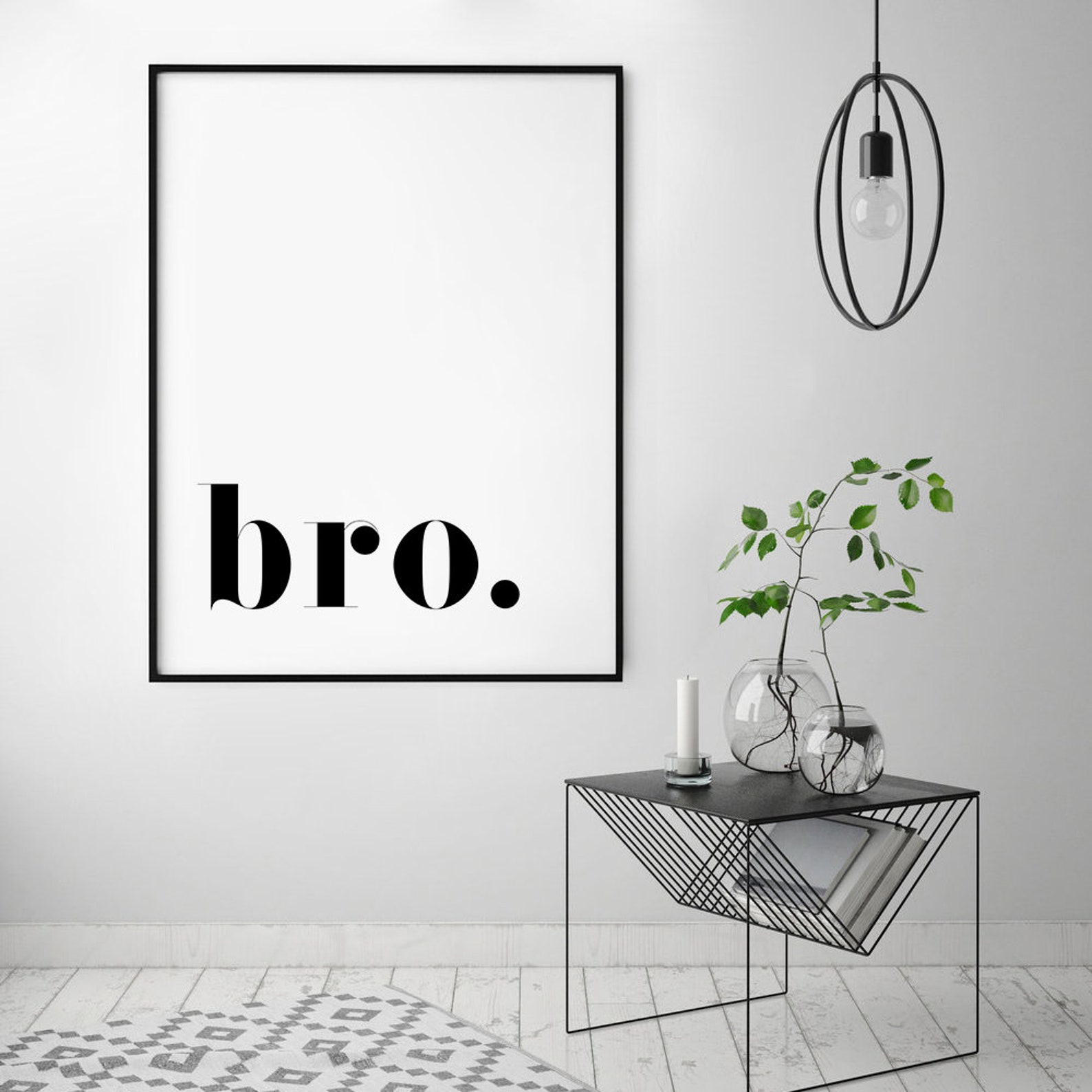 Bro. Printable Wall Art Instant Download Typography Poster - Etsy