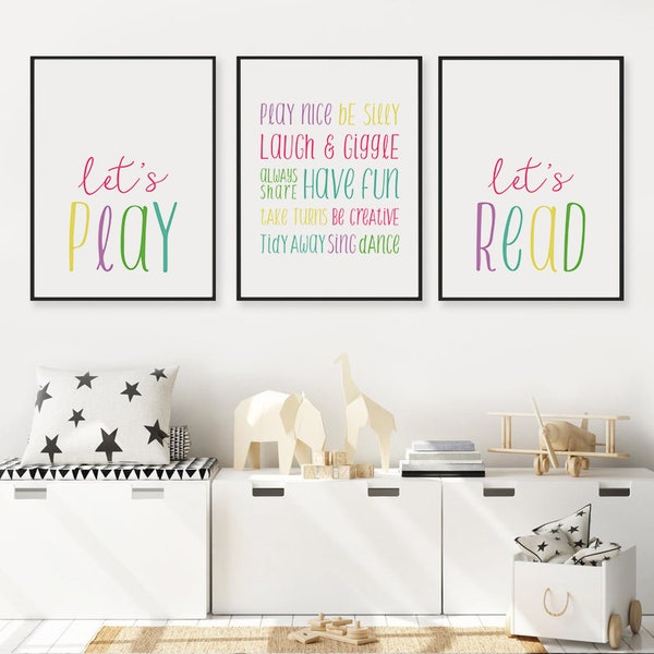Playroom Poster - Etsy