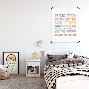 Affirmations Wall Art for Kids, Educational Posters, Kids Room Decor ...