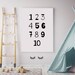 Numbers Printable Wall Art Black and White Numbers Kids - Etsy