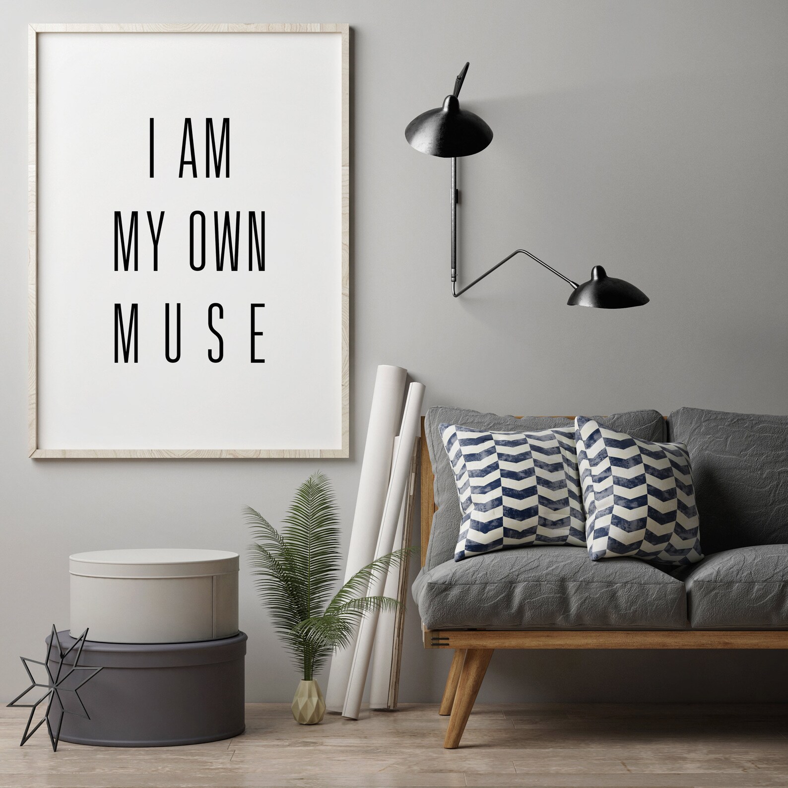 I Am My Own Muse Printable Art Typography Print Digital | Etsy